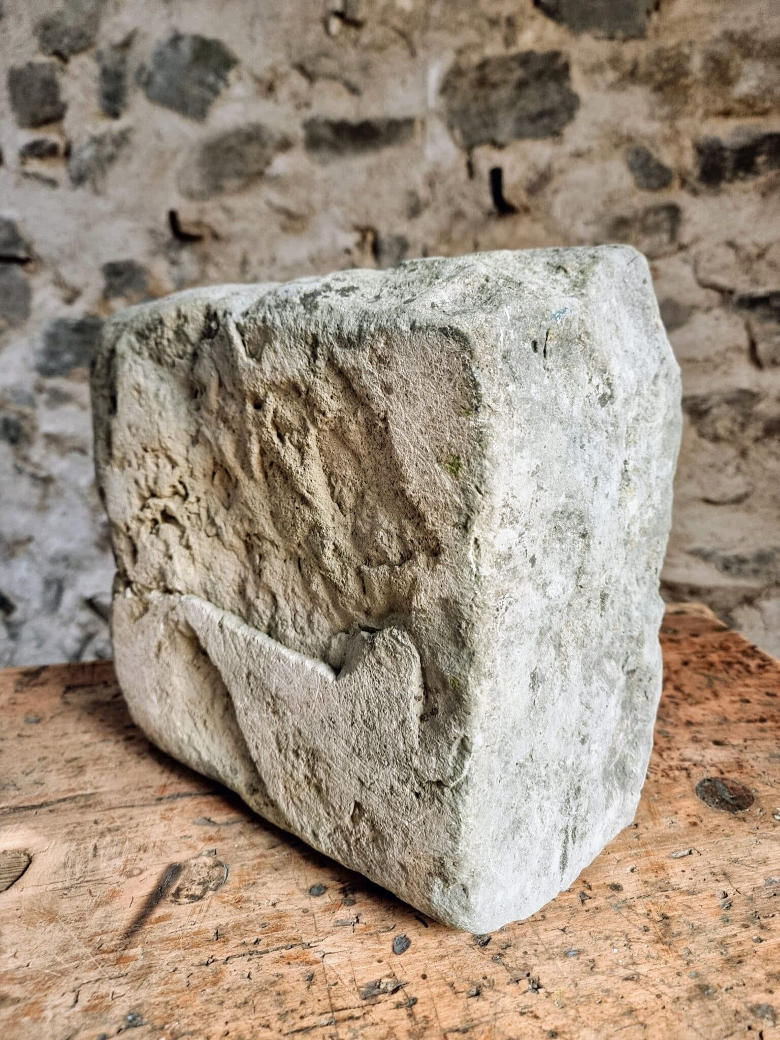 Antique French Stone Trough – Rustic Hand-Carved Basin, 18th/19th ...