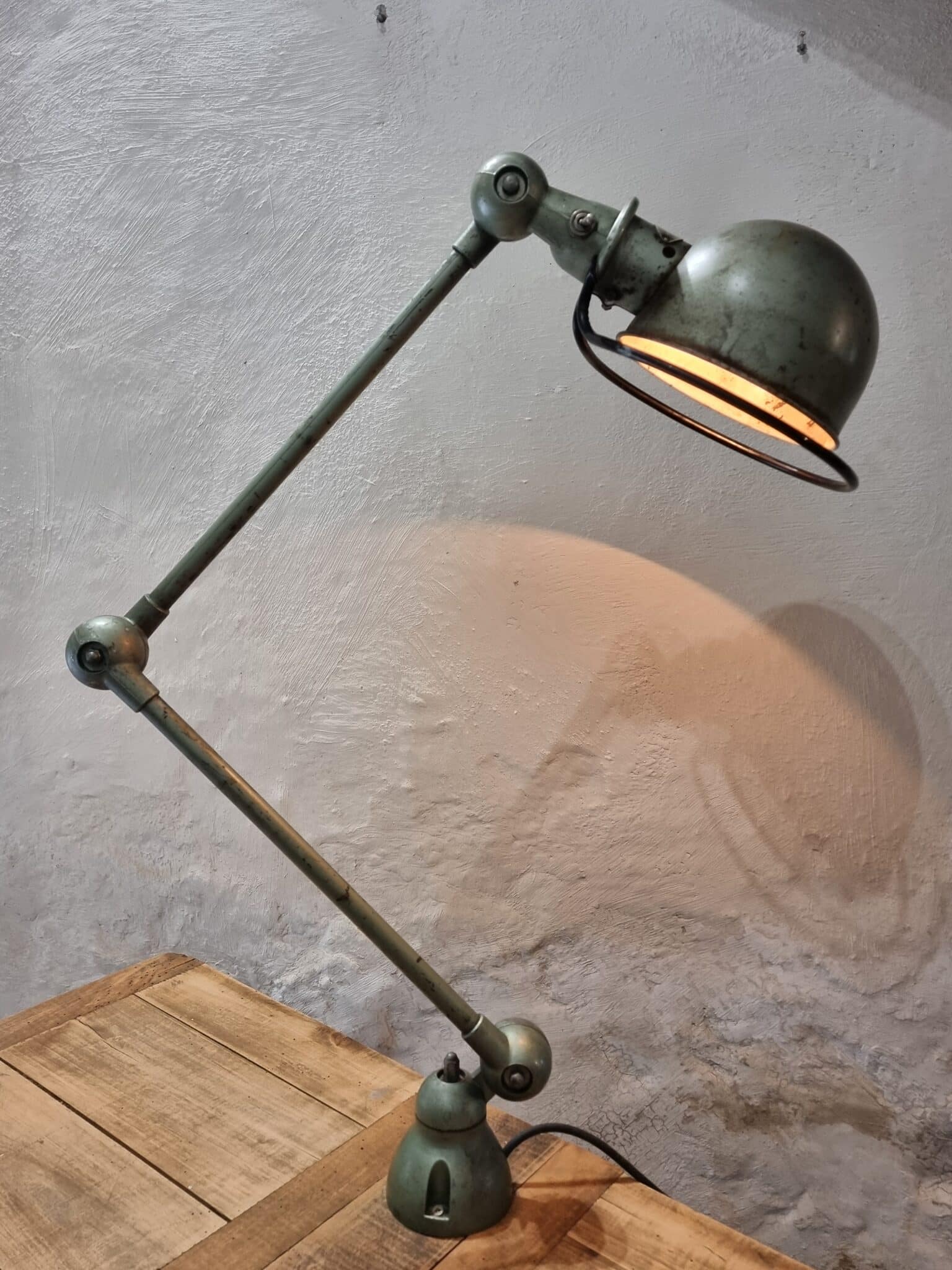 Vintage Jieldé Workshop Lamp – Industrial French Desk Light – Circa ...