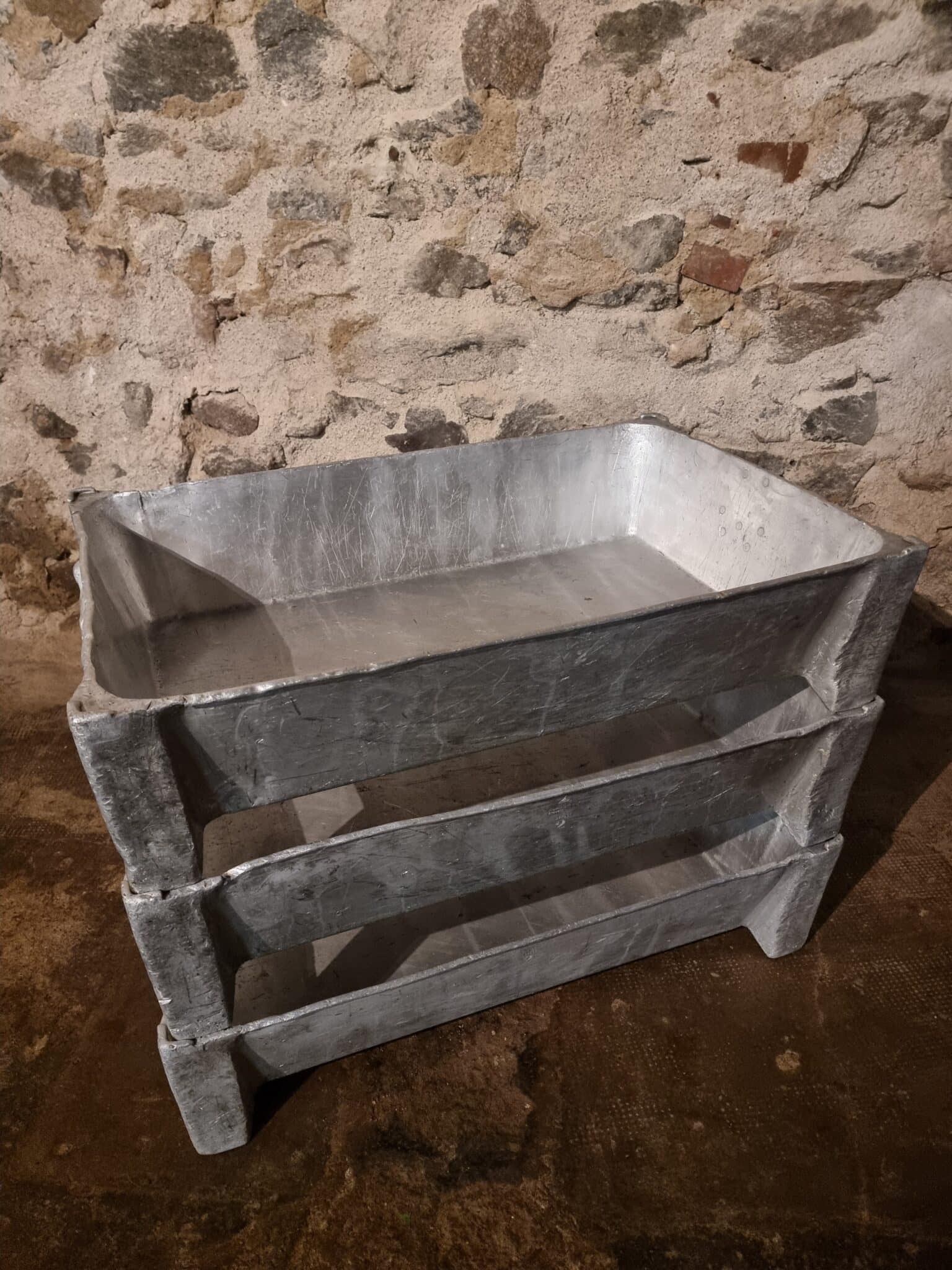 Vintage French Industrial Aluminium Storage Bins – 1950s - Bellepast ...
